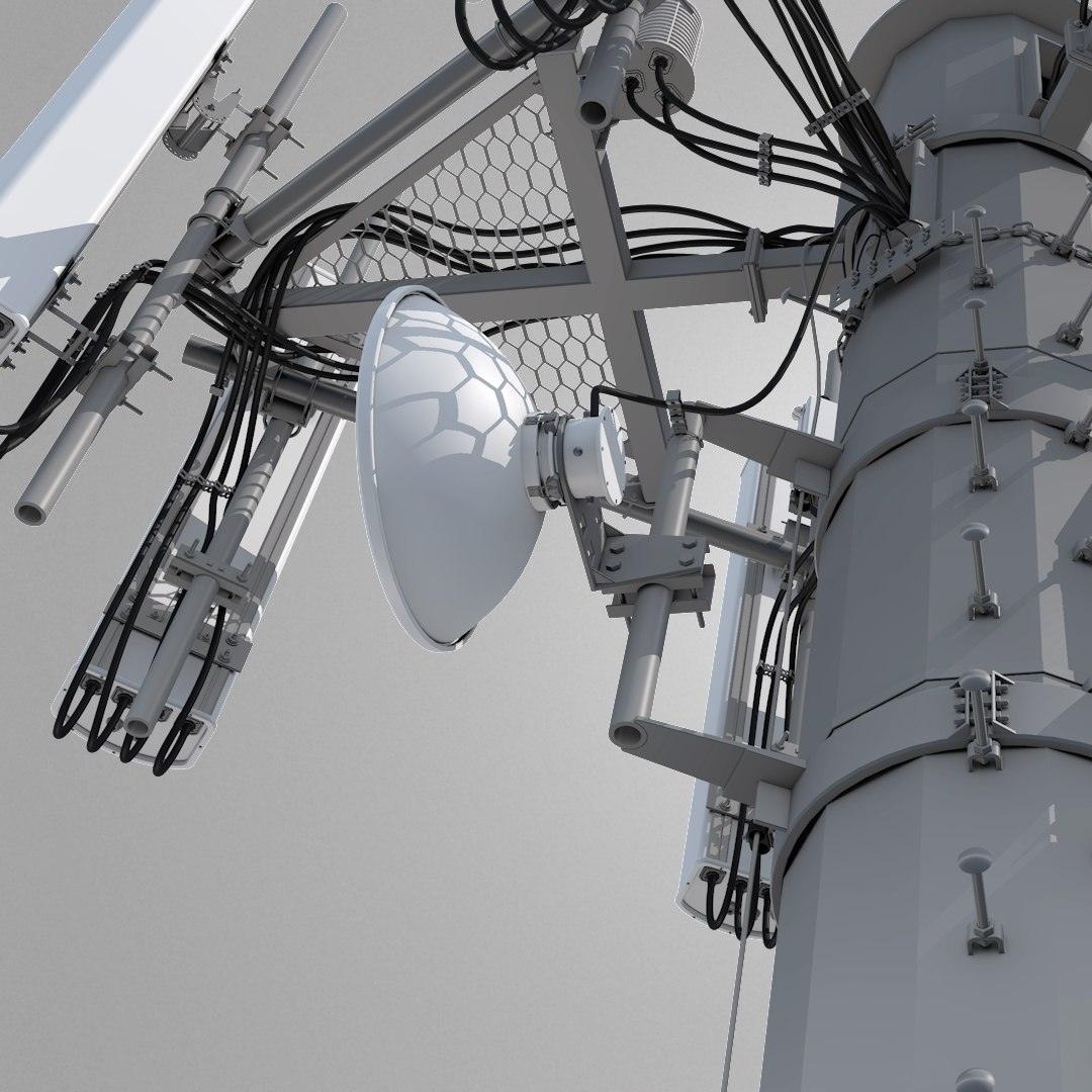 Cell Tower 3d Model