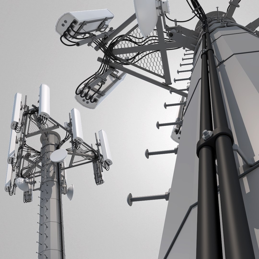 Cell Tower 3d Model