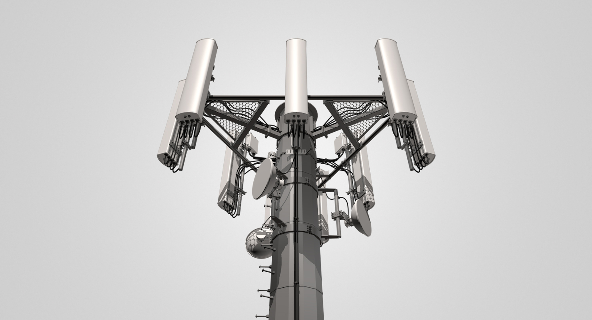 Cell Tower 3d Model