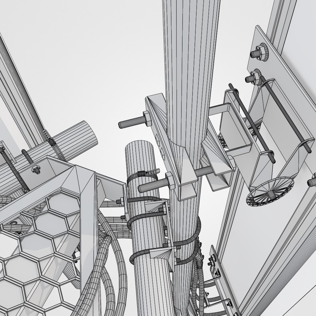 Cell Tower 3d Model