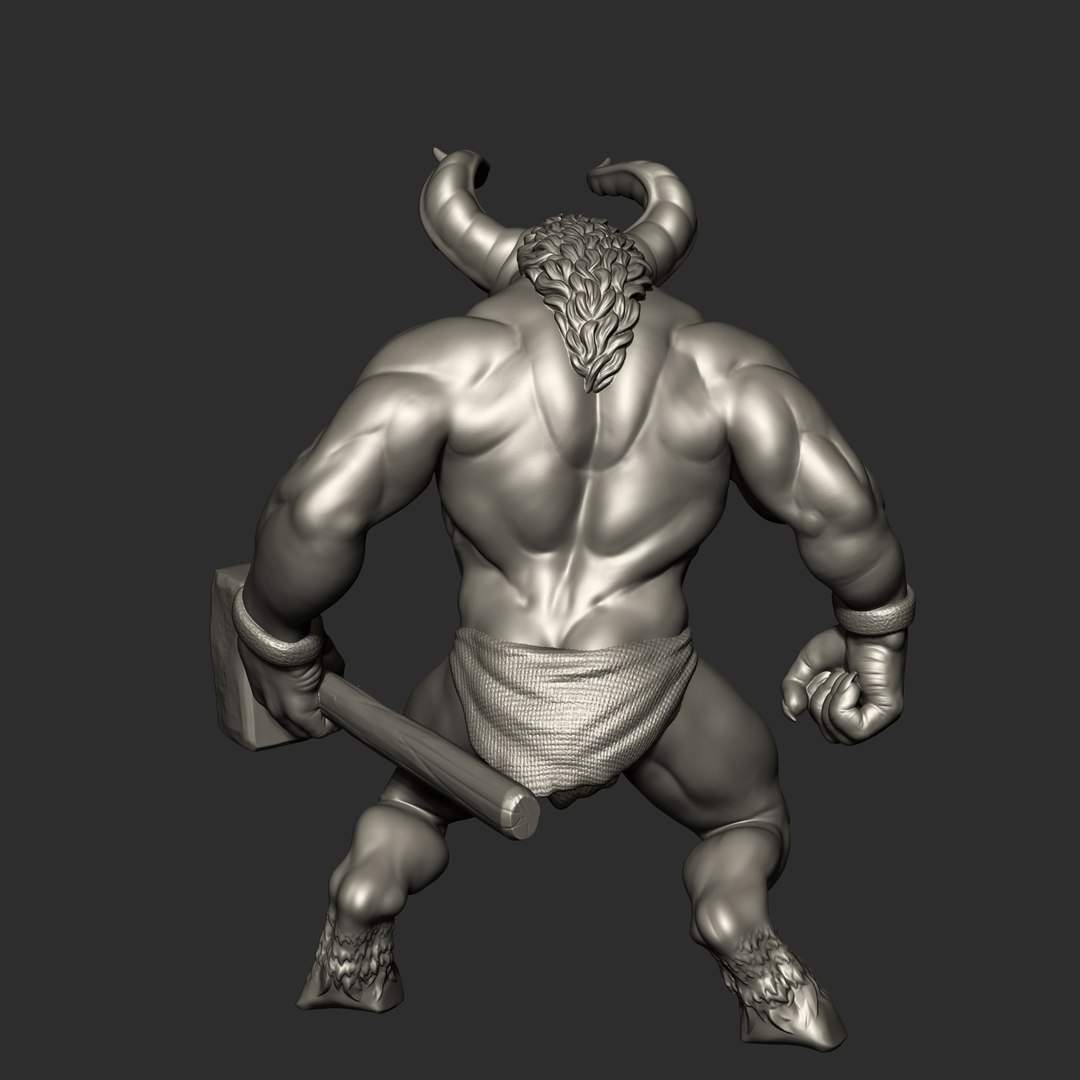 3D Minotaur Sculpture Cnc - TurboSquid 1164970