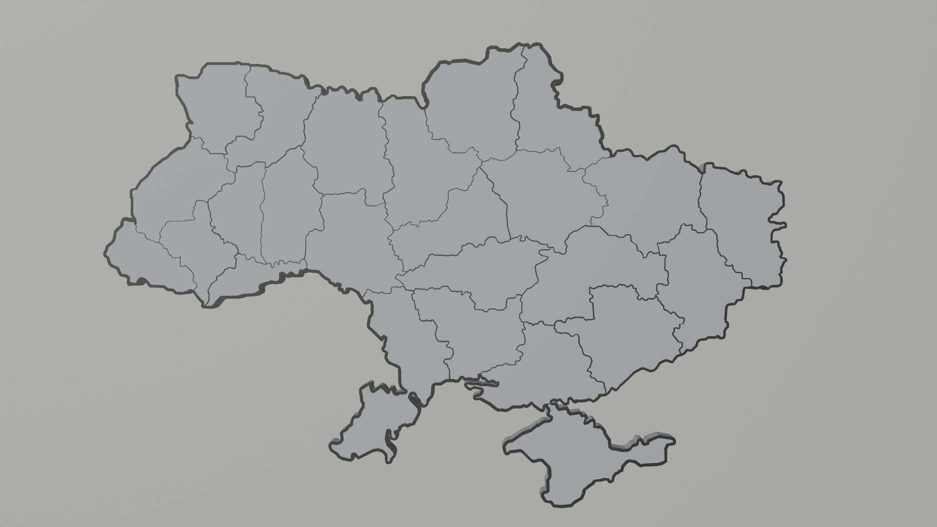 Political Map Of Ukraine 3D - TurboSquid 1716948