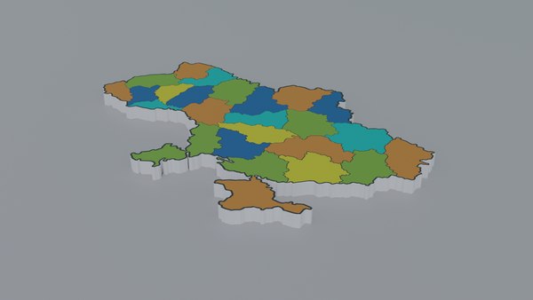 Political Map of Ukraine 3D - TurboSquid 1716948