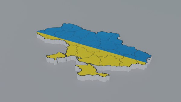Political Map of Ukraine 3D - TurboSquid 1716948