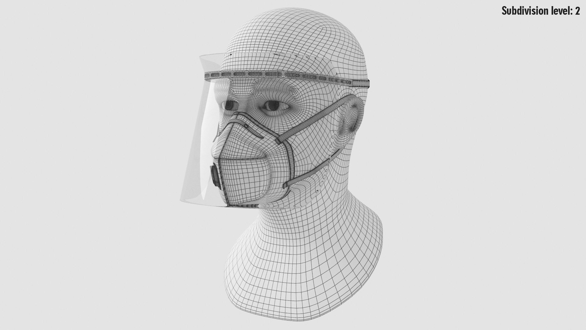 3D N95 Respirators Masks Face Model - TurboSquid 1563863