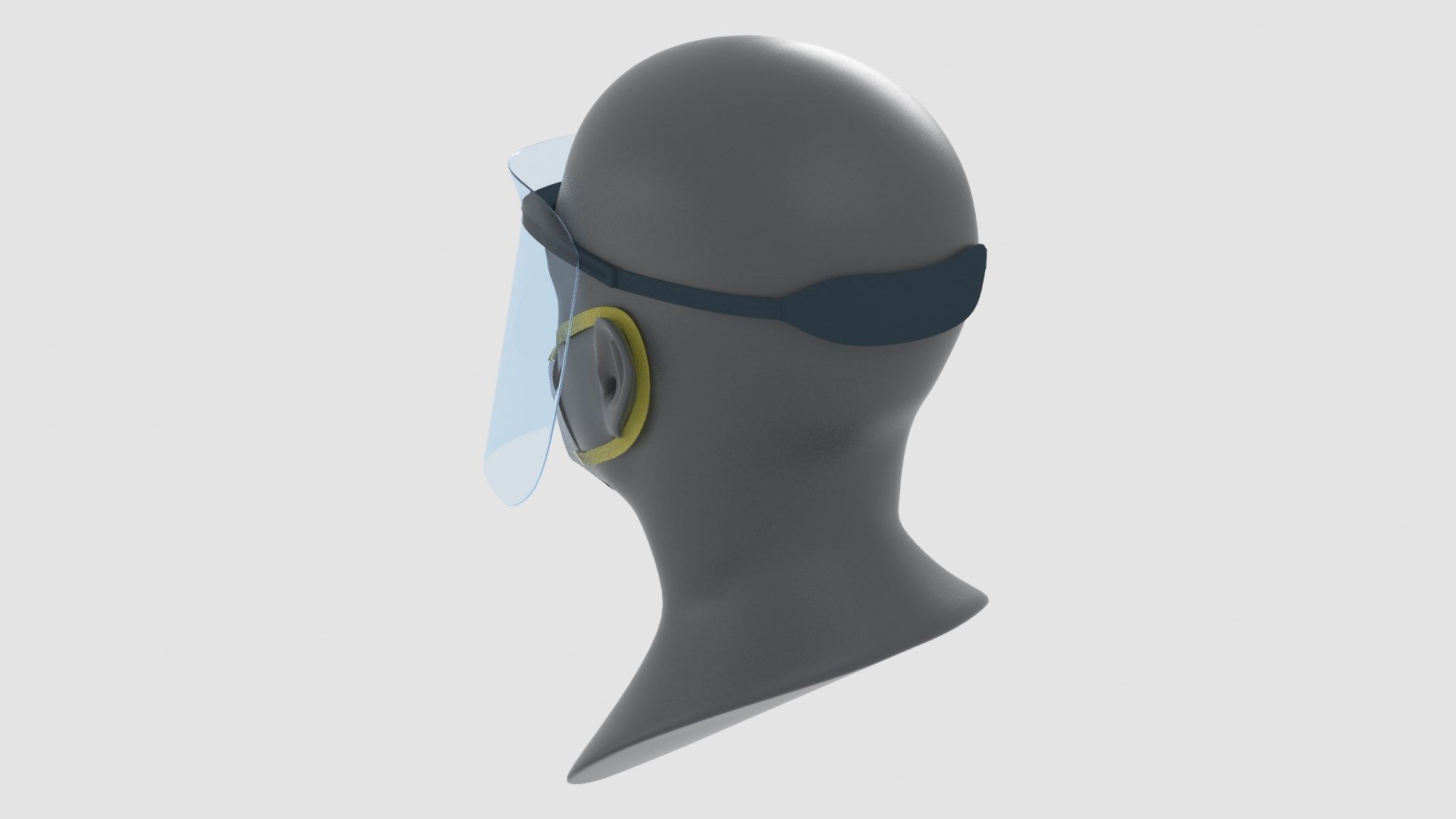 3D N95 Respirators Masks Face Model - TurboSquid 1563863