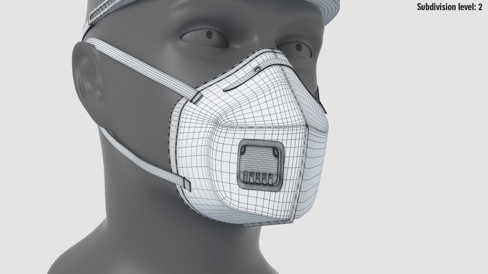 3D N95 Respirators Masks Face Model - TurboSquid 1563863