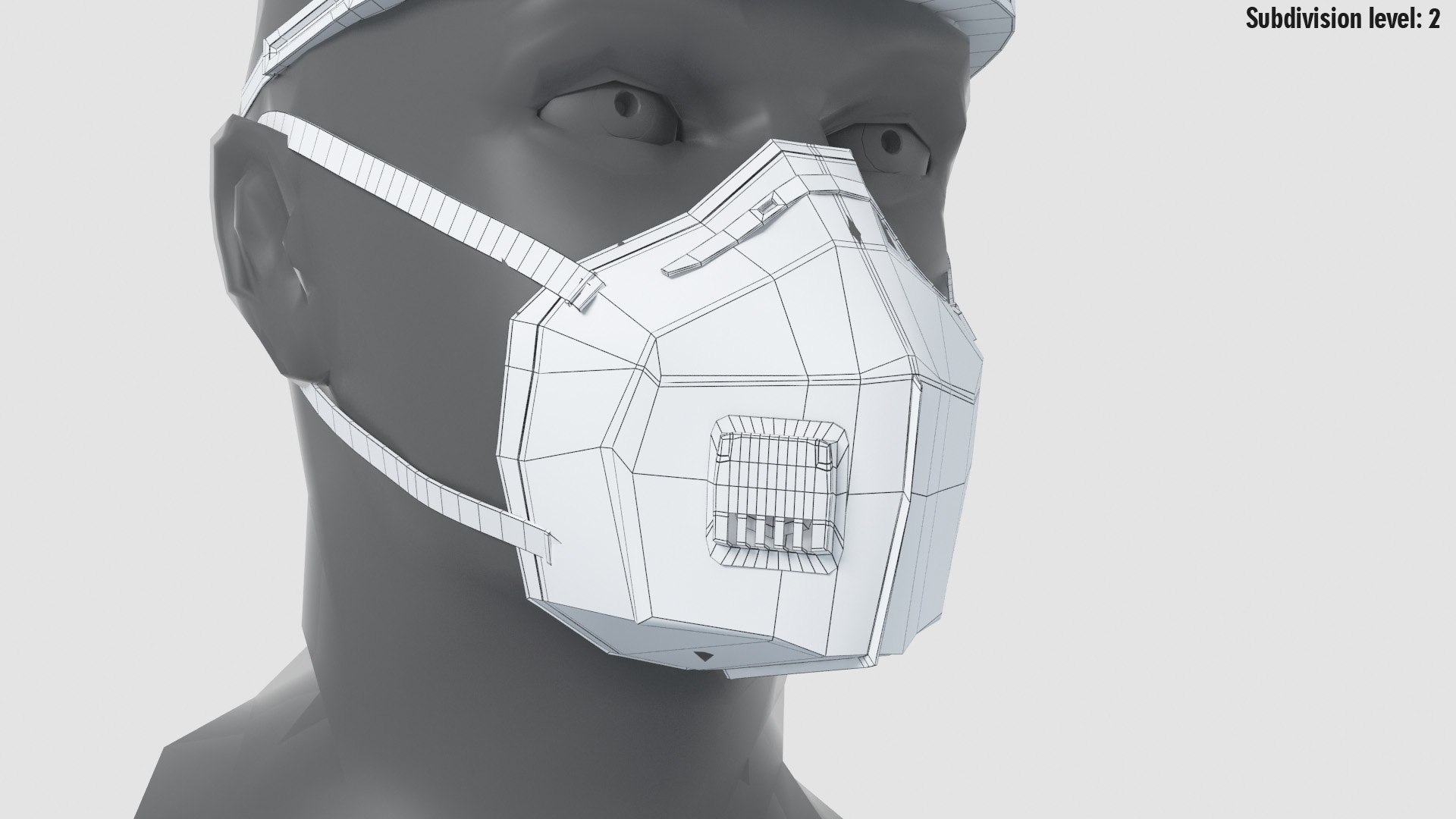 3D N95 Respirators Masks Face Model - TurboSquid 1563863