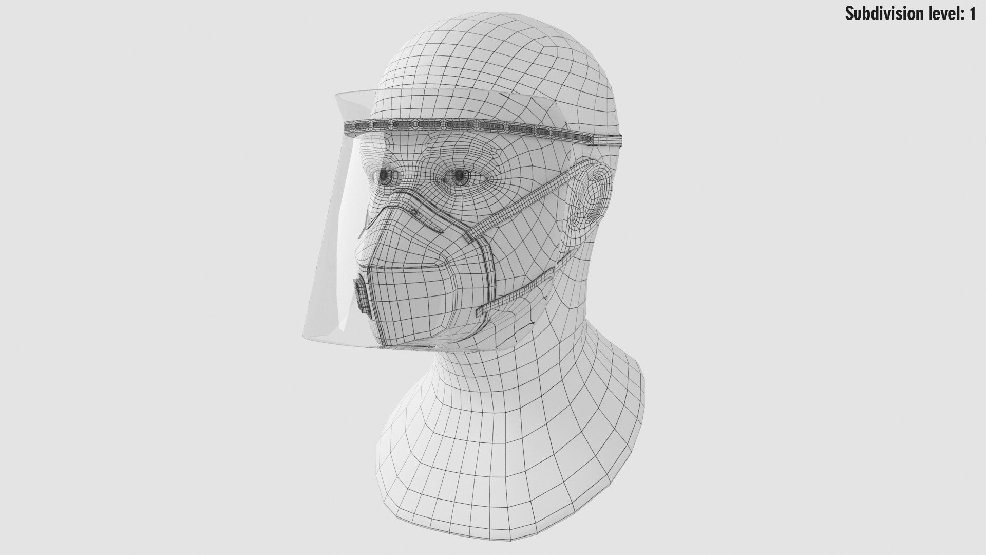 3D N95 Respirators Masks Face Model - TurboSquid 1563863