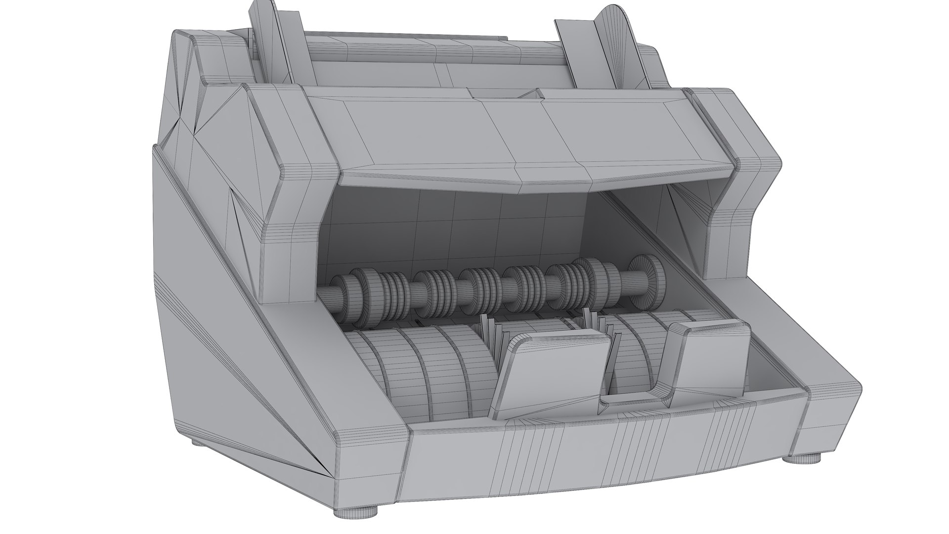 Money Counter Machine 3D Model - TurboSquid 2258466