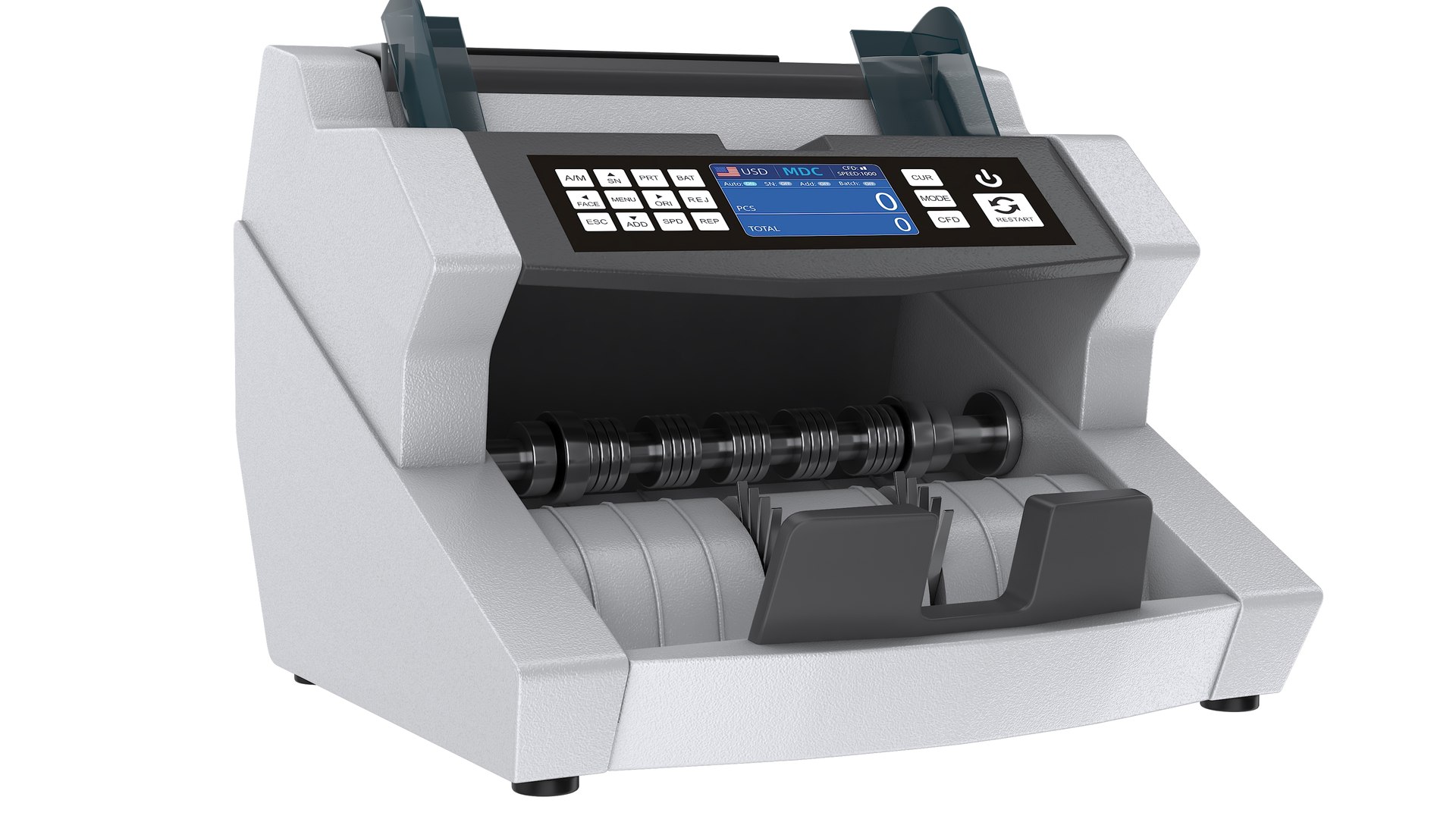 Money Counter Machine 3D Model - TurboSquid 2258466