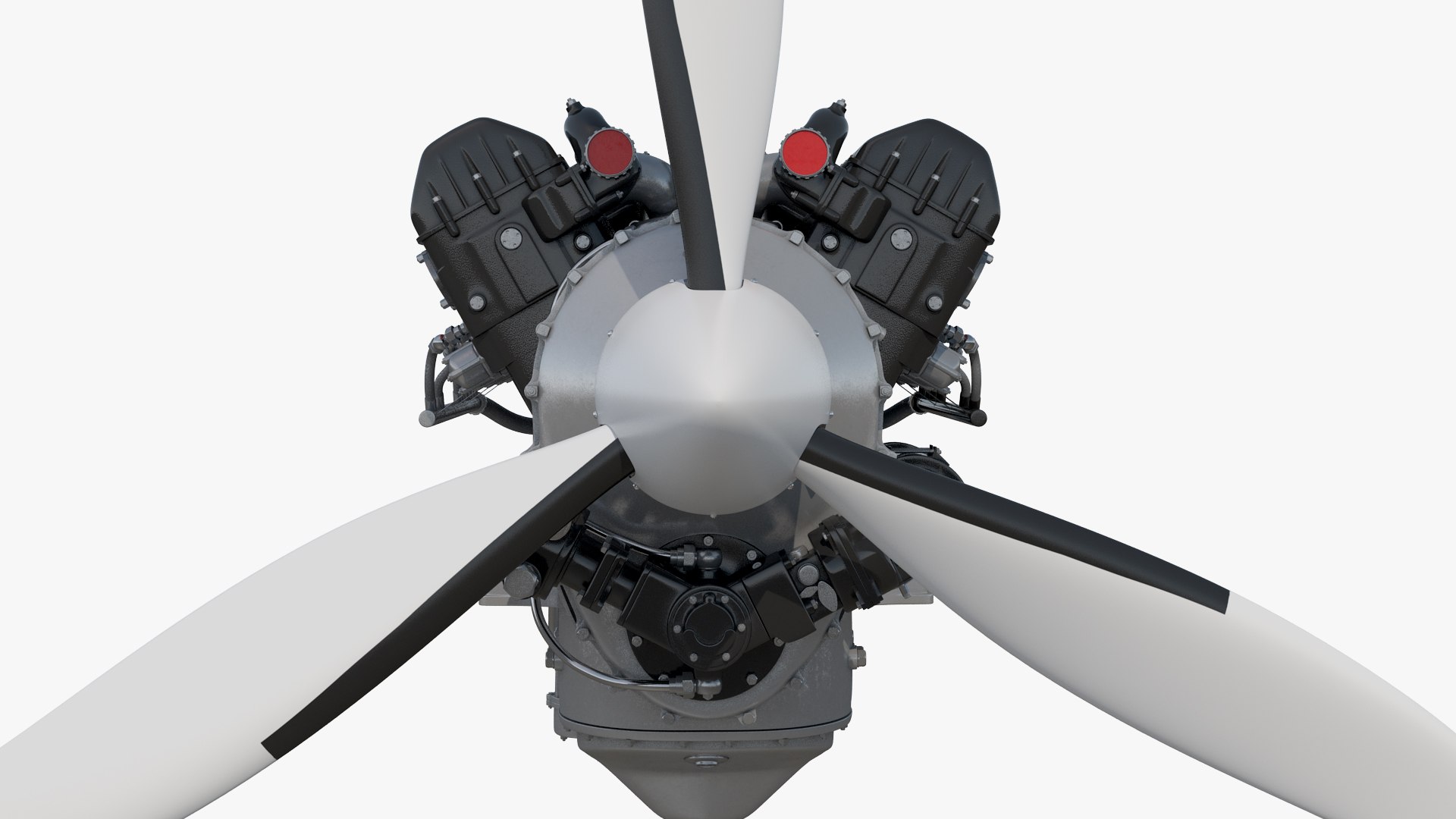 V12 Piston Aero Engine 3D Model - TurboSquid 1521266