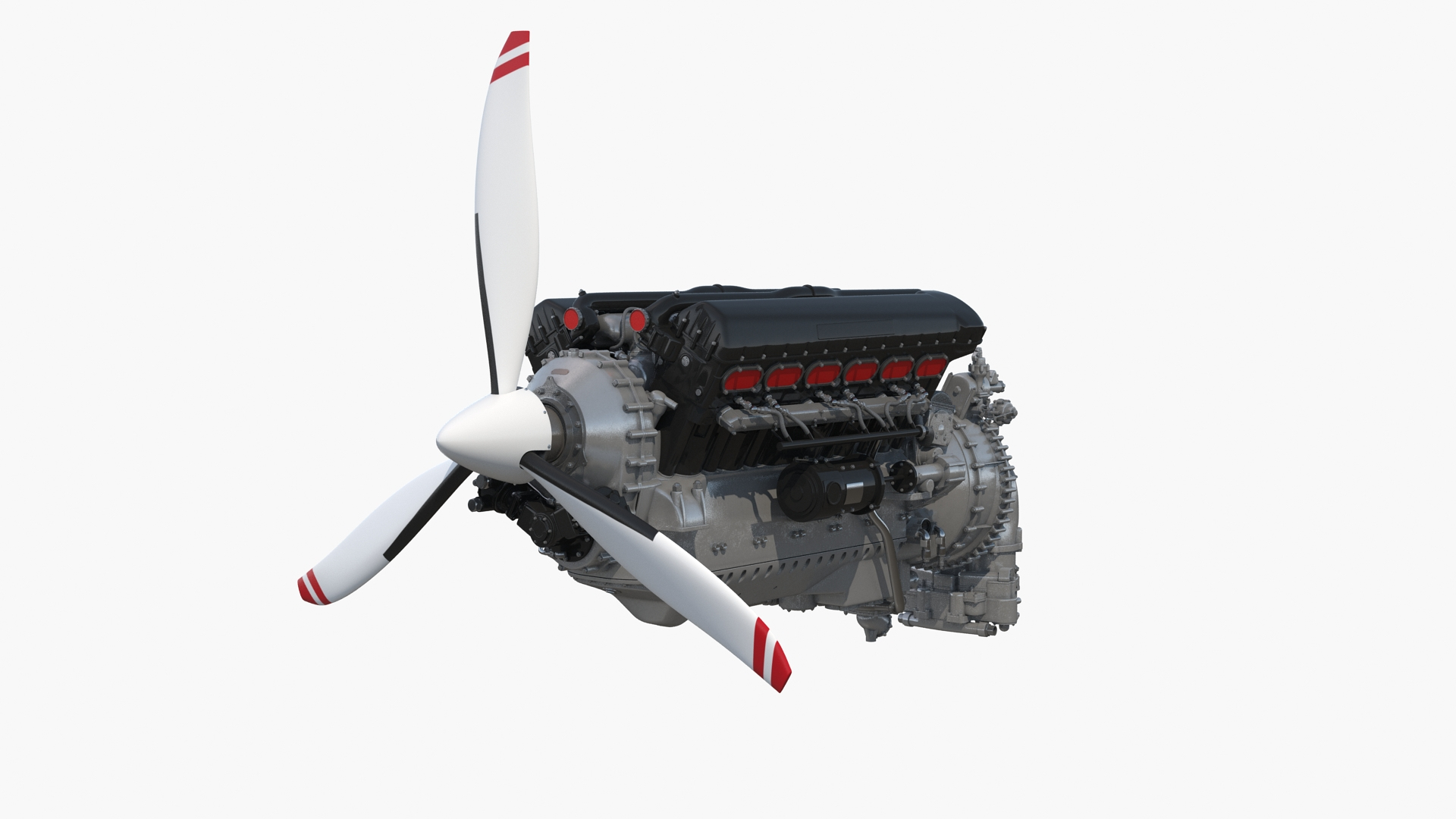 V12 Piston Aero Engine 3D Model - TurboSquid 1521266