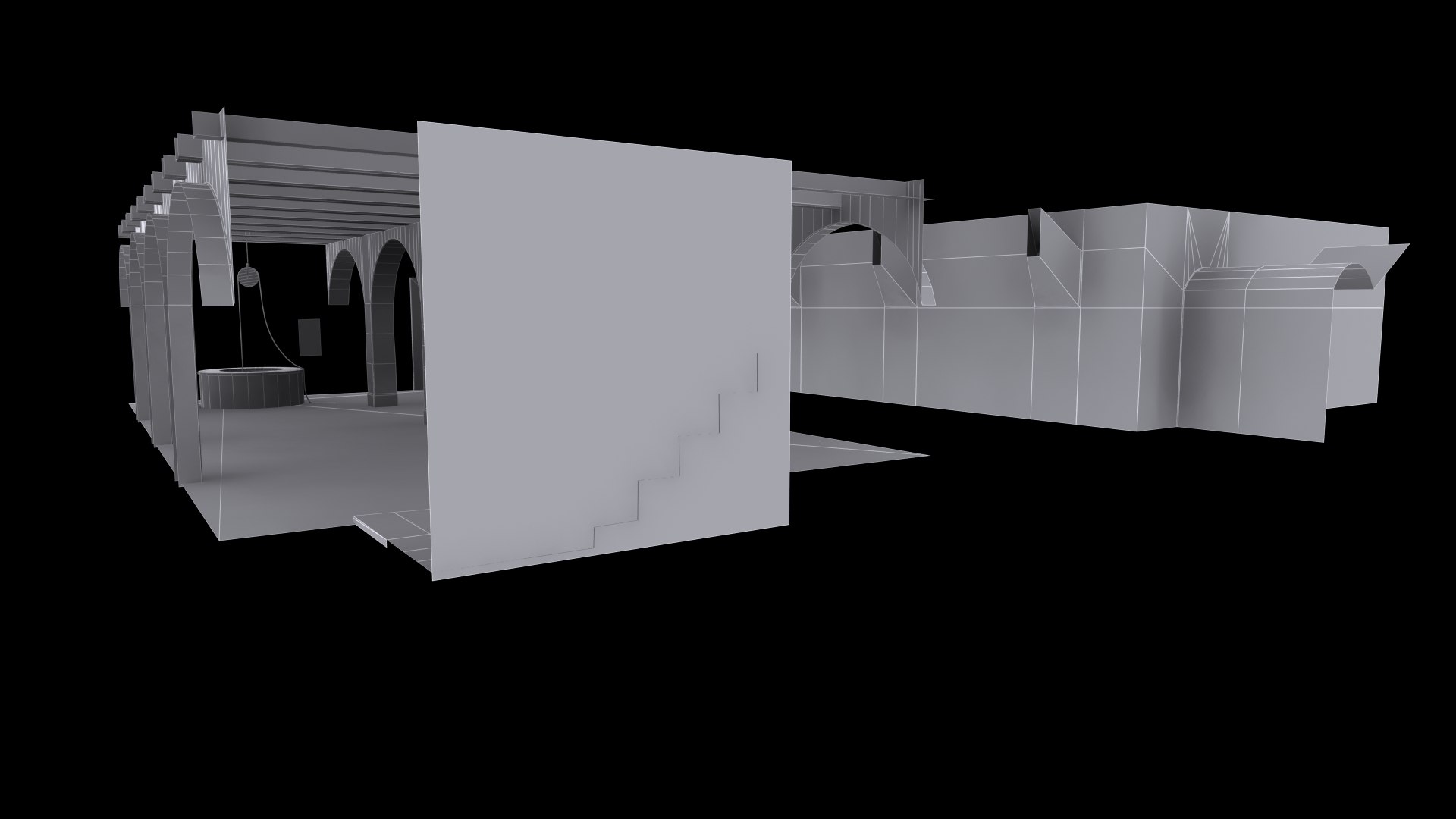 3d Model Of Old Medieval Cellar