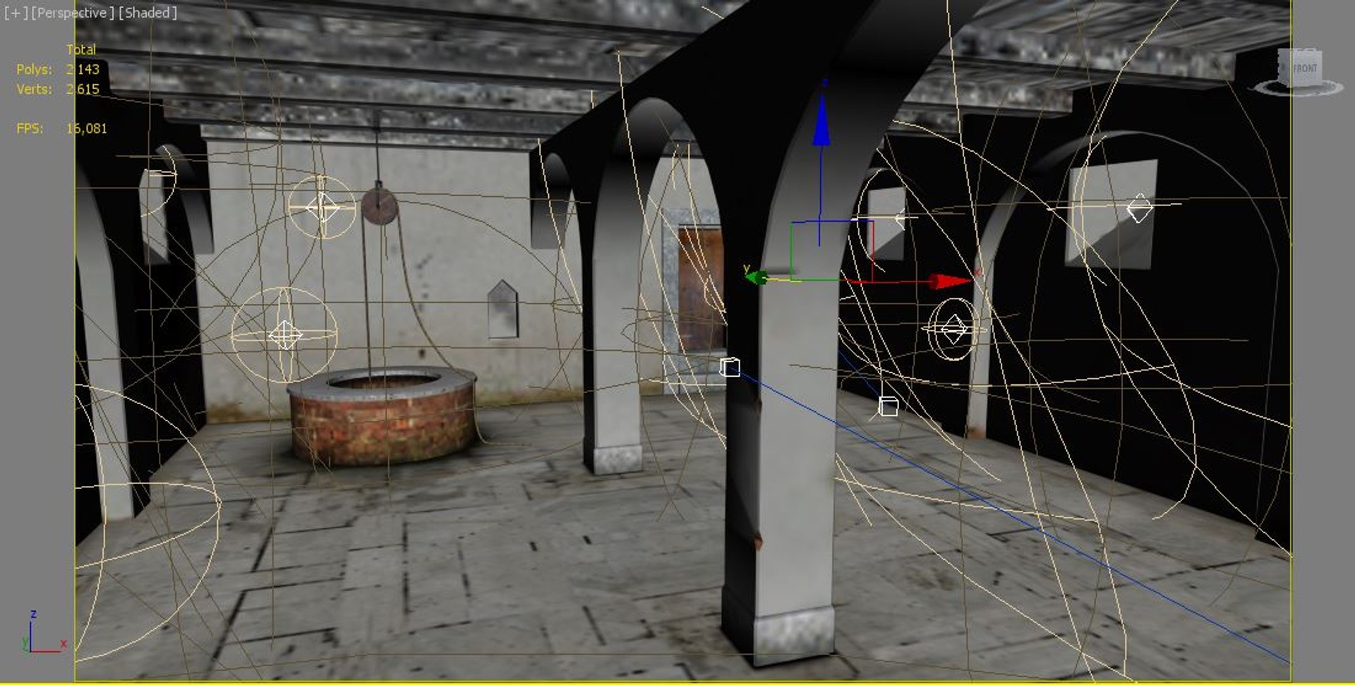3d Model Of Old Medieval Cellar