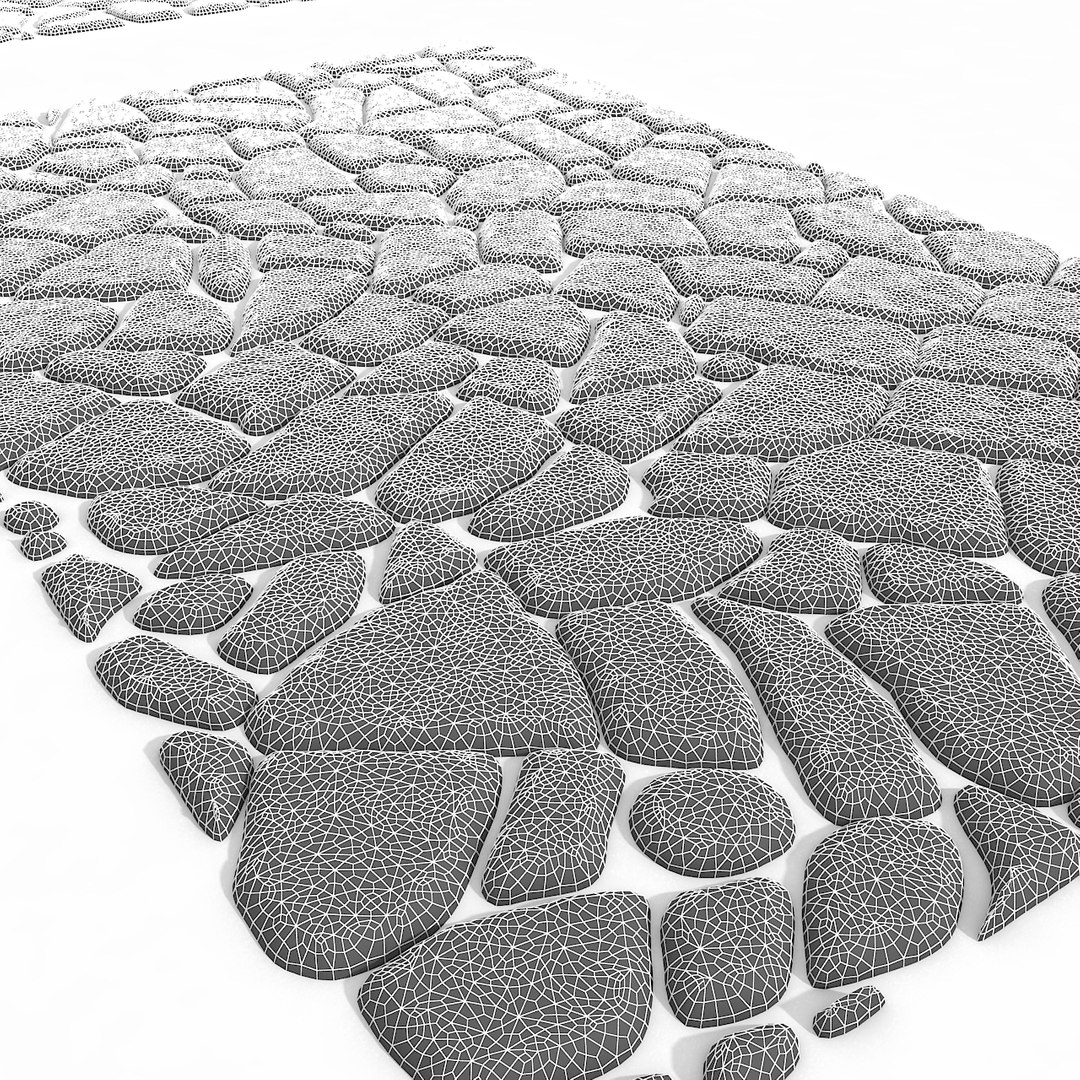 Stone Block Pavement 3d Model