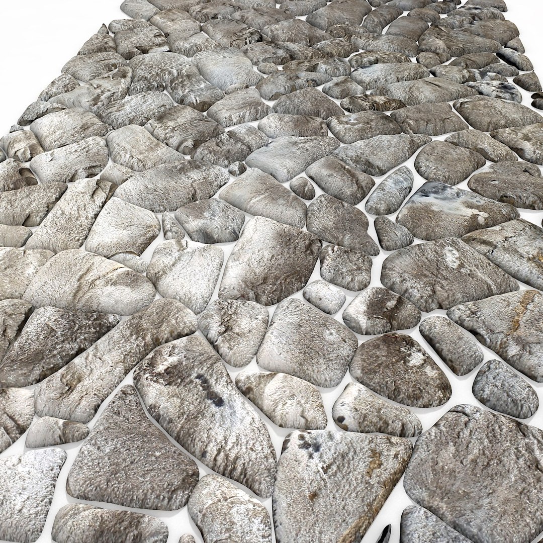 Stone Block Pavement 3d Model