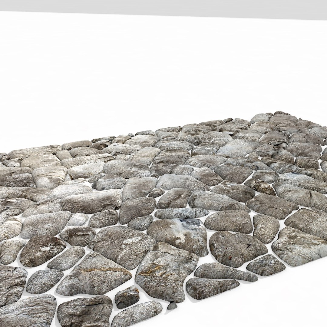 Stone Block Pavement 3d Model
