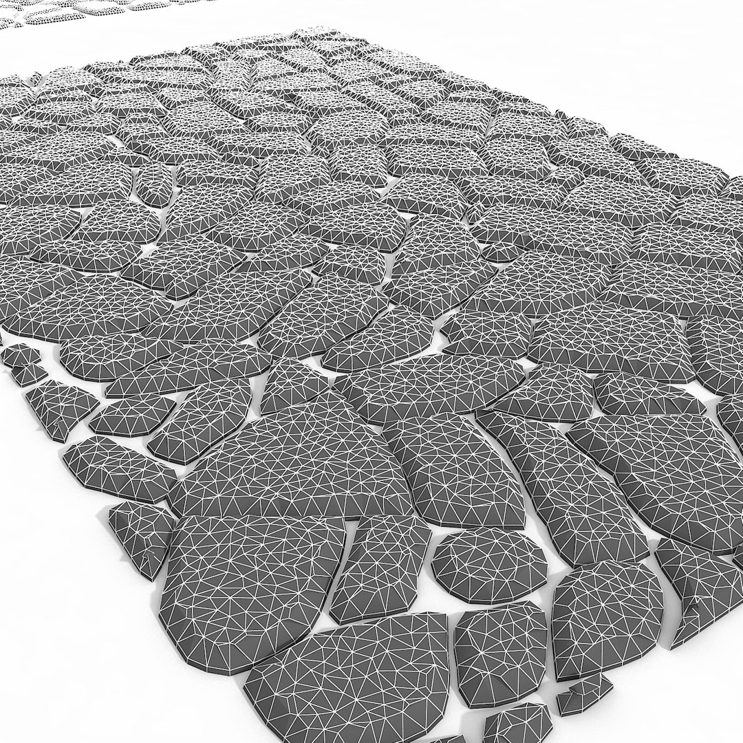 Stone Block Pavement 3d Model