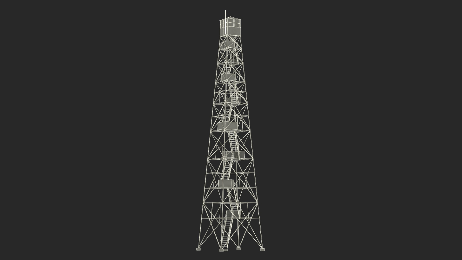 3D Fire Lookout Tower - TurboSquid 2149903