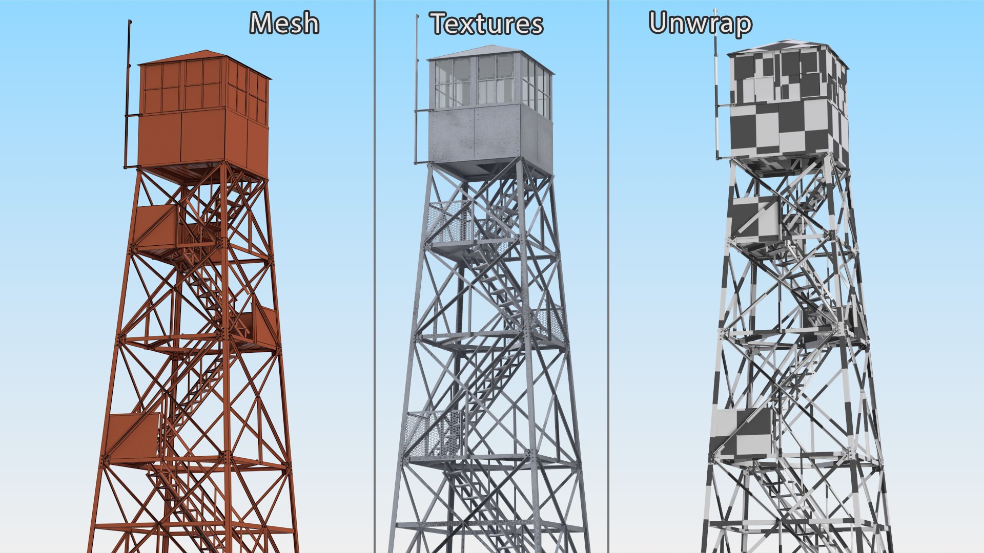 3D Fire Lookout Tower - TurboSquid 2149903