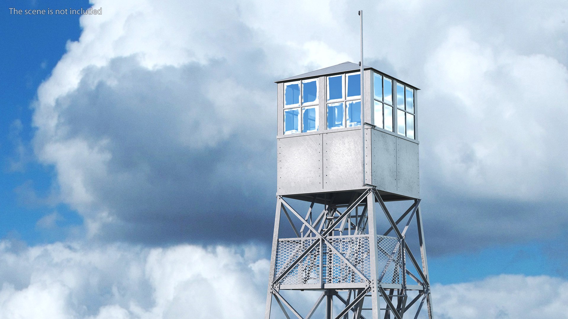 3D Fire Lookout Tower - TurboSquid 2149903
