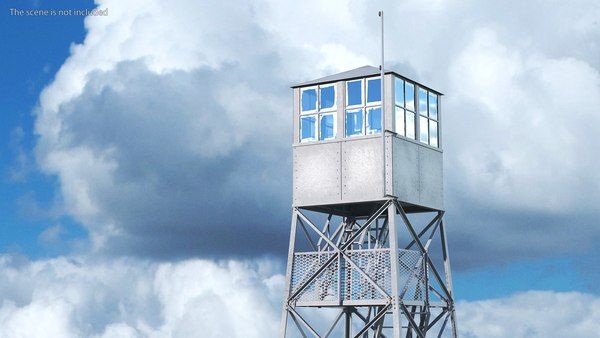 modelo 3d Torre de vigilancia contra incendios - TurboSquid 2149903