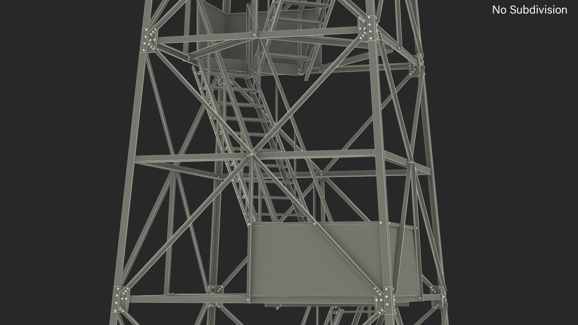 3D Fire Lookout Tower - TurboSquid 2149903