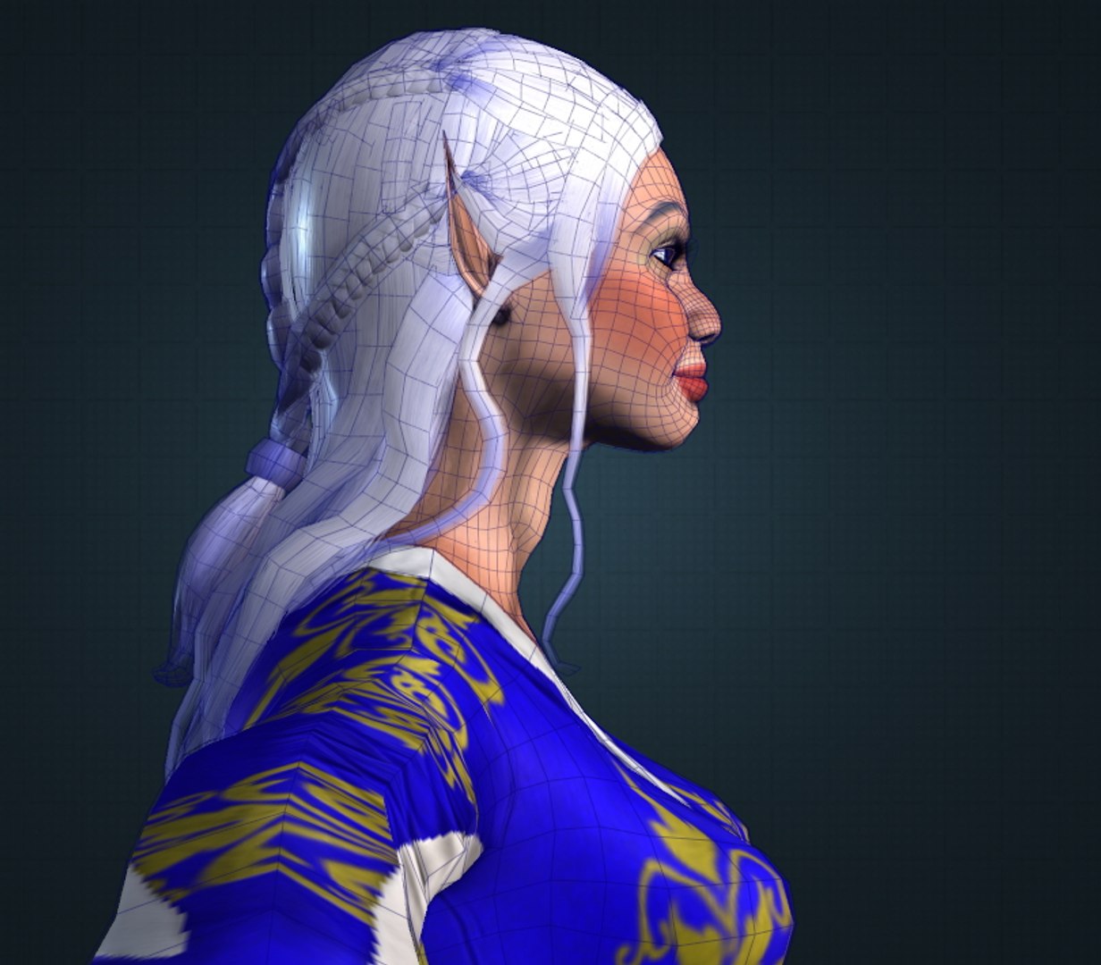 Elf White Sparkle 3D - TurboSquid 1286428