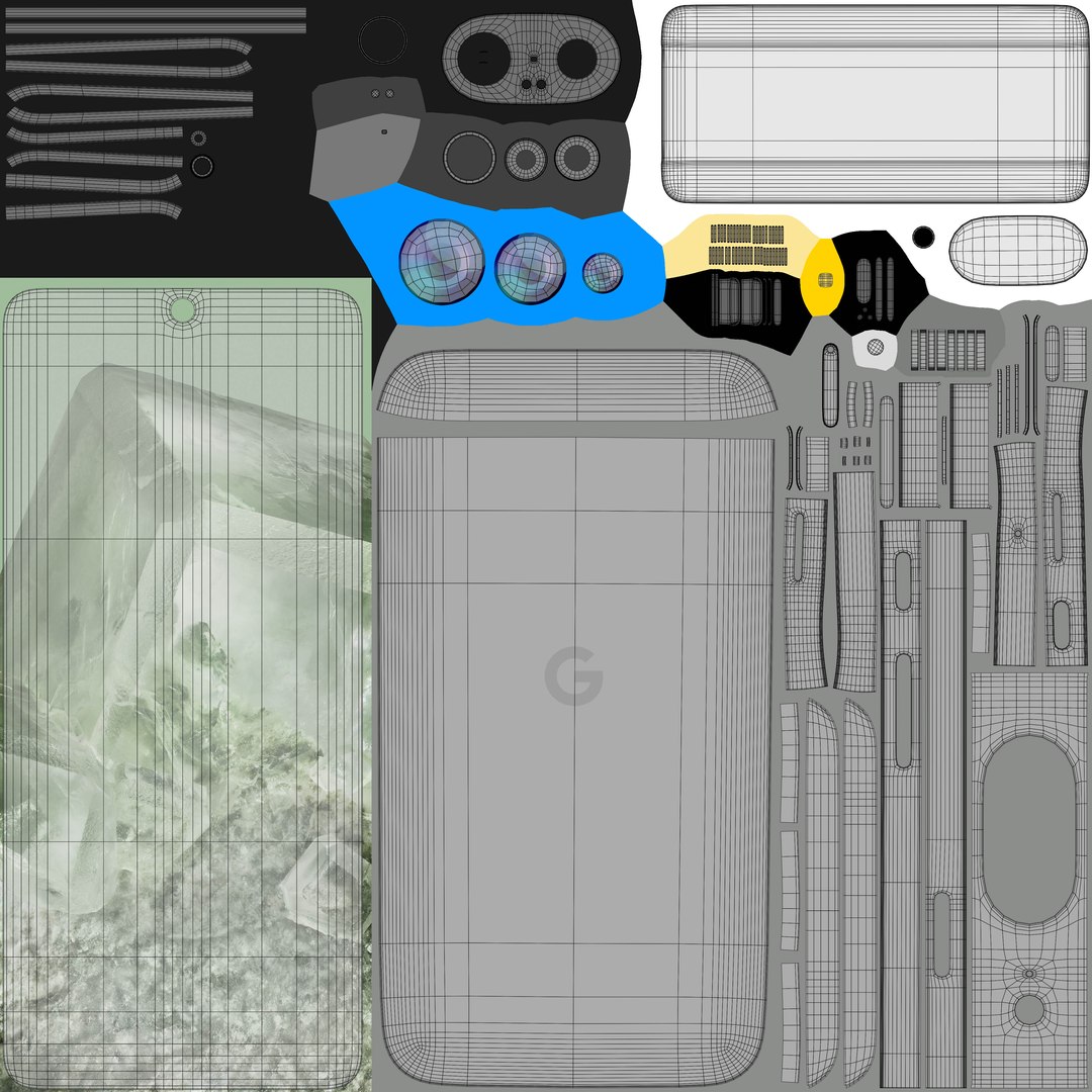 3D Model Google Pixel 8 Hazel - TurboSquid 2136944