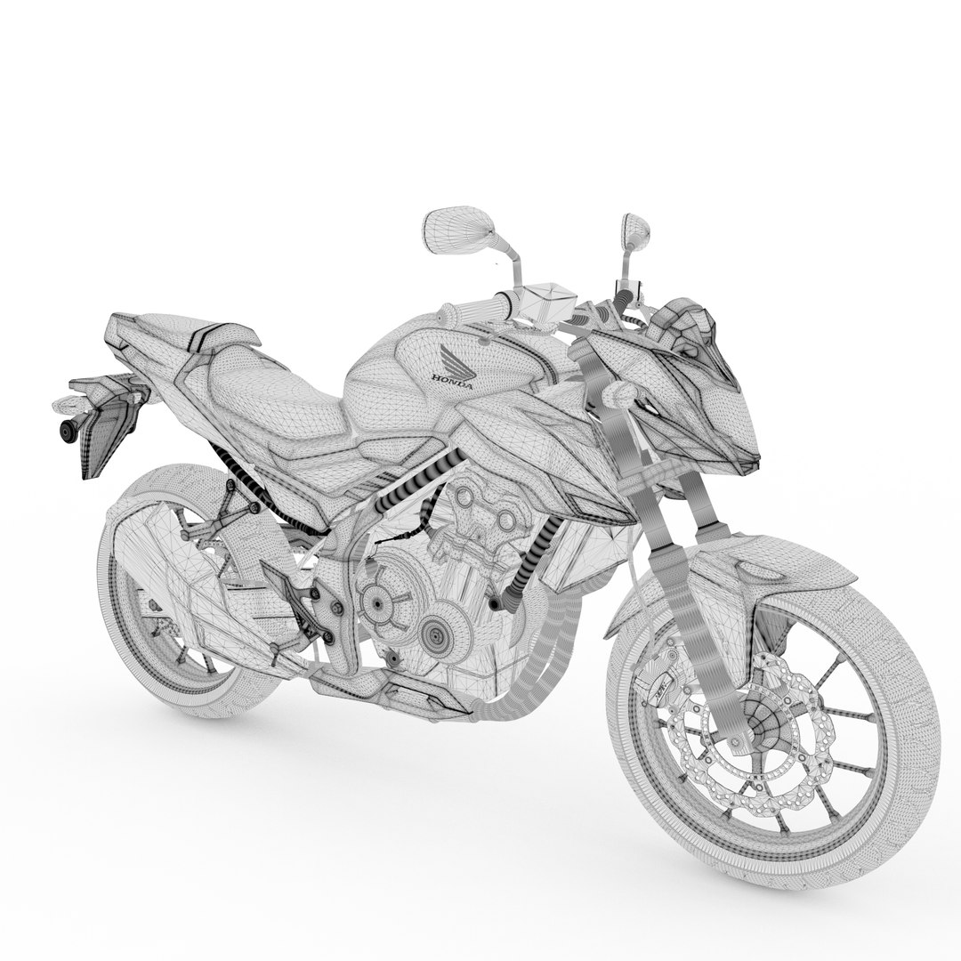 3D Honda CB 500F 2017 Model - TurboSquid 2047733
