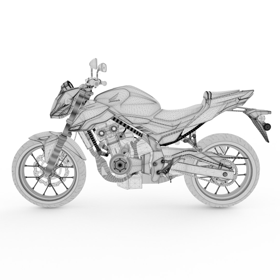 3D Honda CB 500F 2017 Model - TurboSquid 2047733