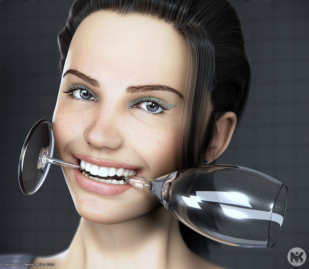 hair extended eva v3 3d model