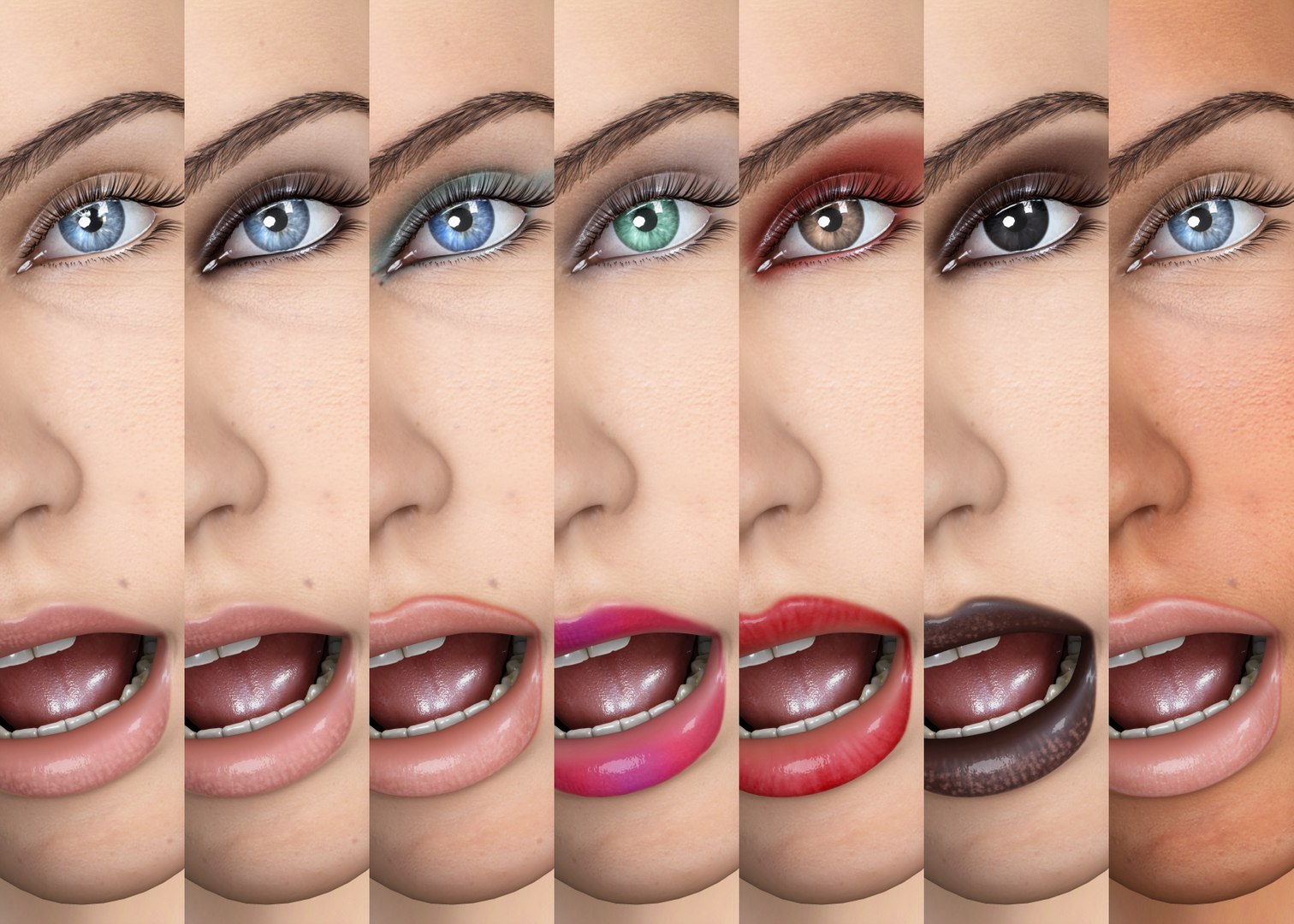 hair extended eva v3 3d model