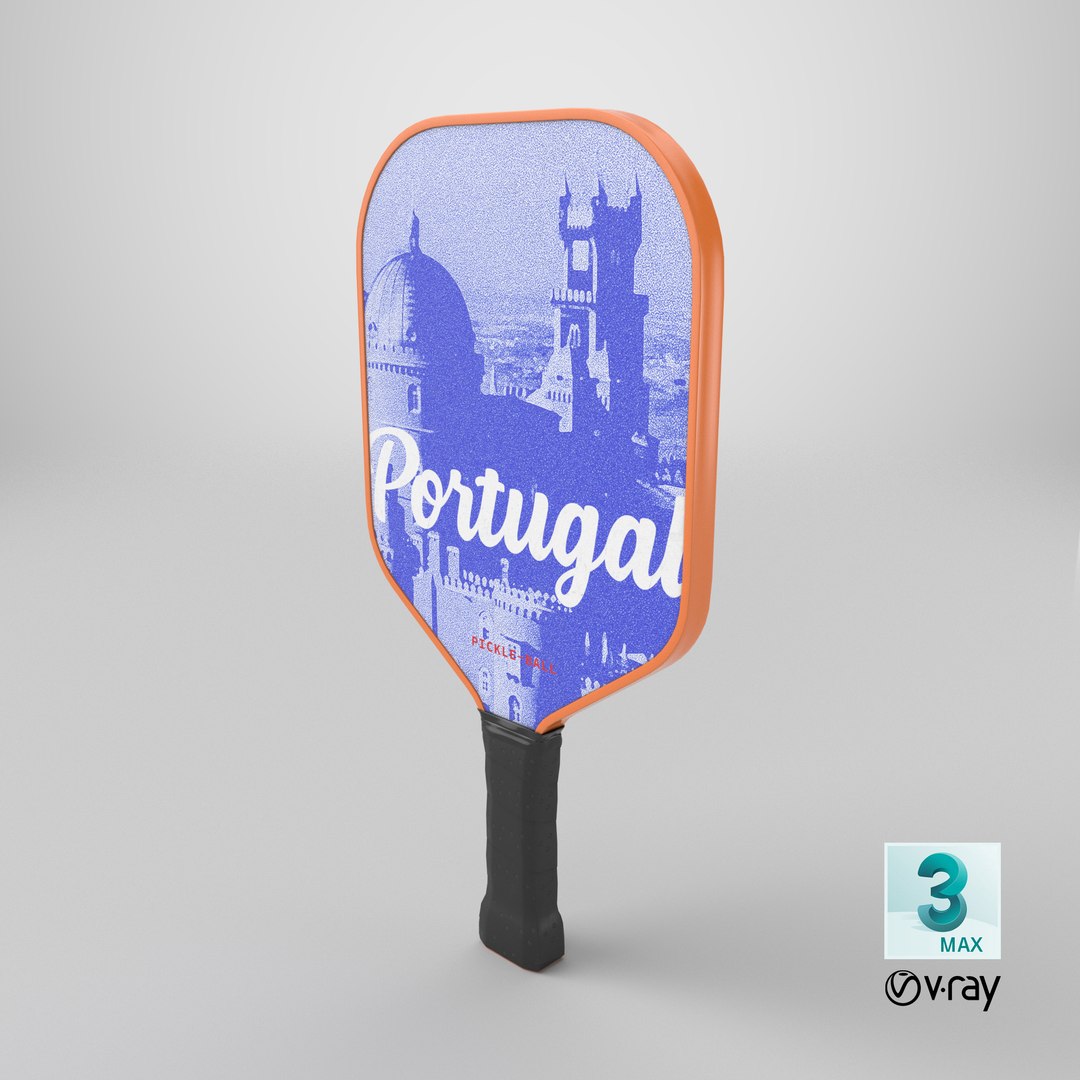 Pickleball Paddle 3D Model Game Ready PBR Textures 3D Model ...