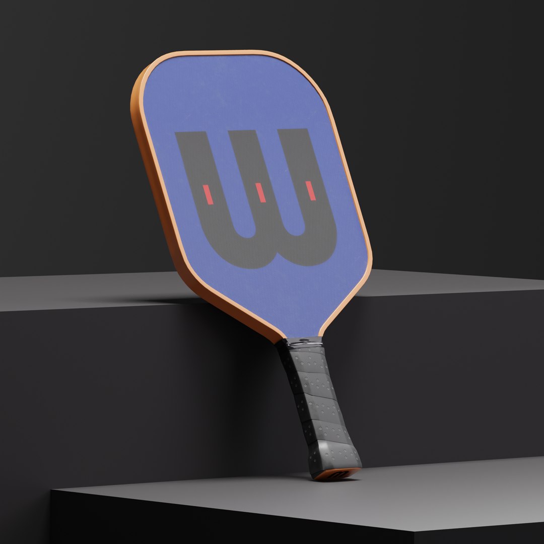 Pickleball Paddle 3D Model Game Ready PBR Textures 3D Model ...
