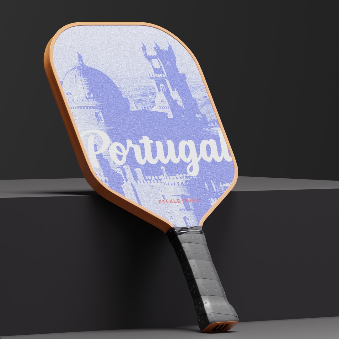 modèle 3D de Modèle 3D de raquette de pickleball réaliste Textures PBR ...
