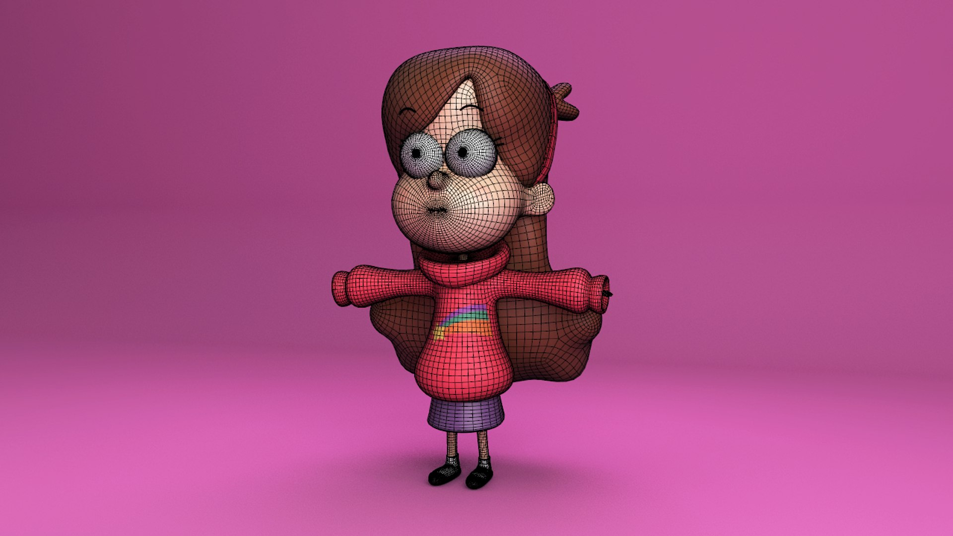 Mabel Pines Gravity Falls 3D Model - TurboSquid 1574758