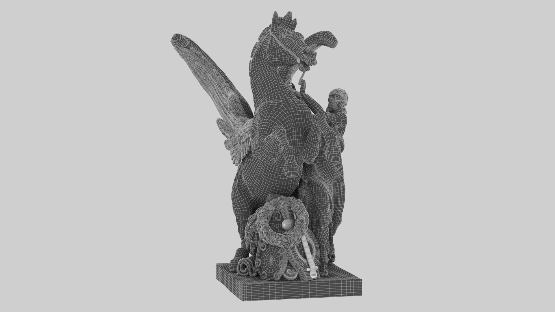 Renown Holding Back Pegasus 3D - TurboSquid 2348948
