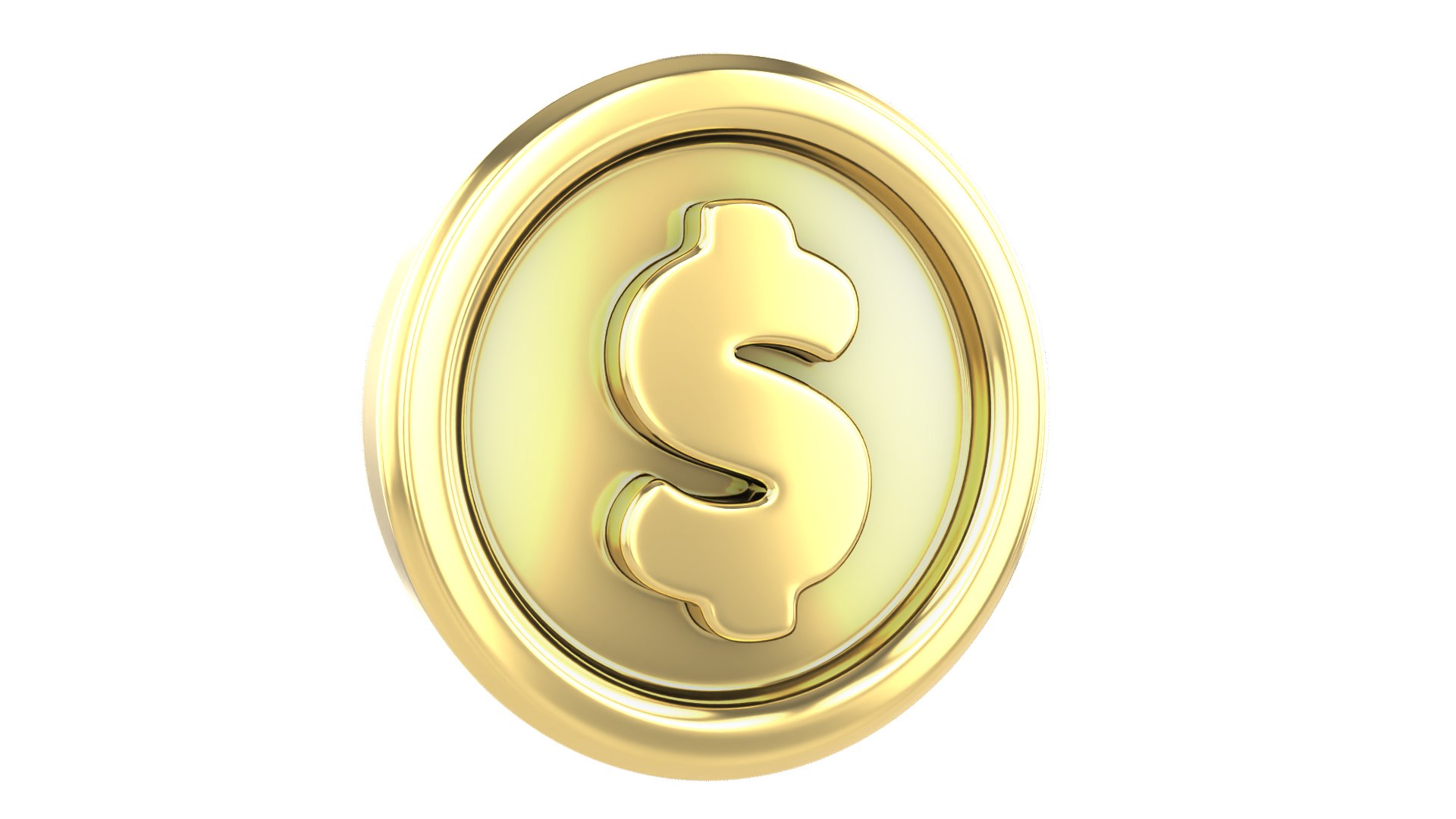 Cartoon Coin 3D Model - TurboSquid 2321752