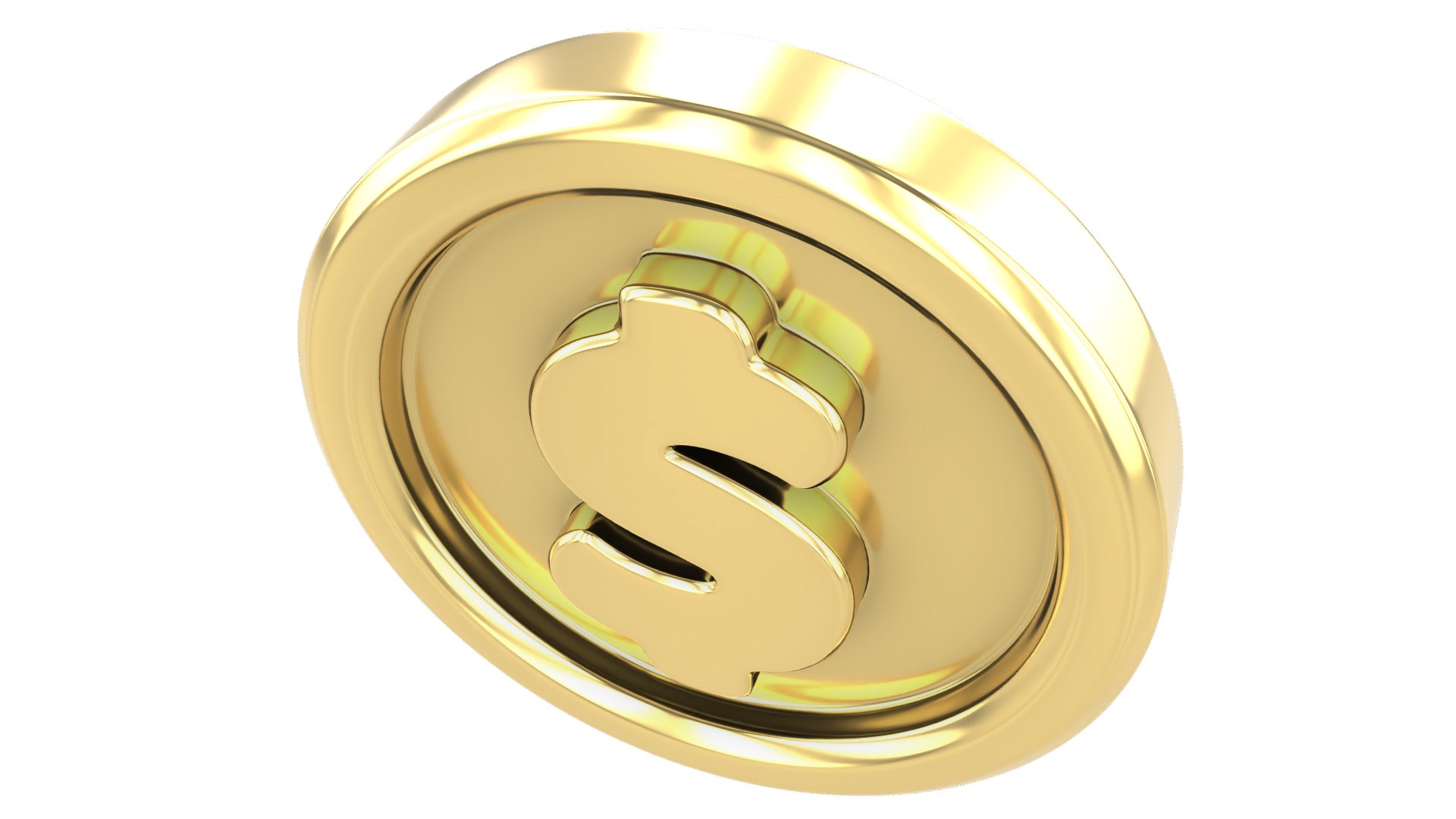 Cartoon Coin 3D Model - TurboSquid 2321752