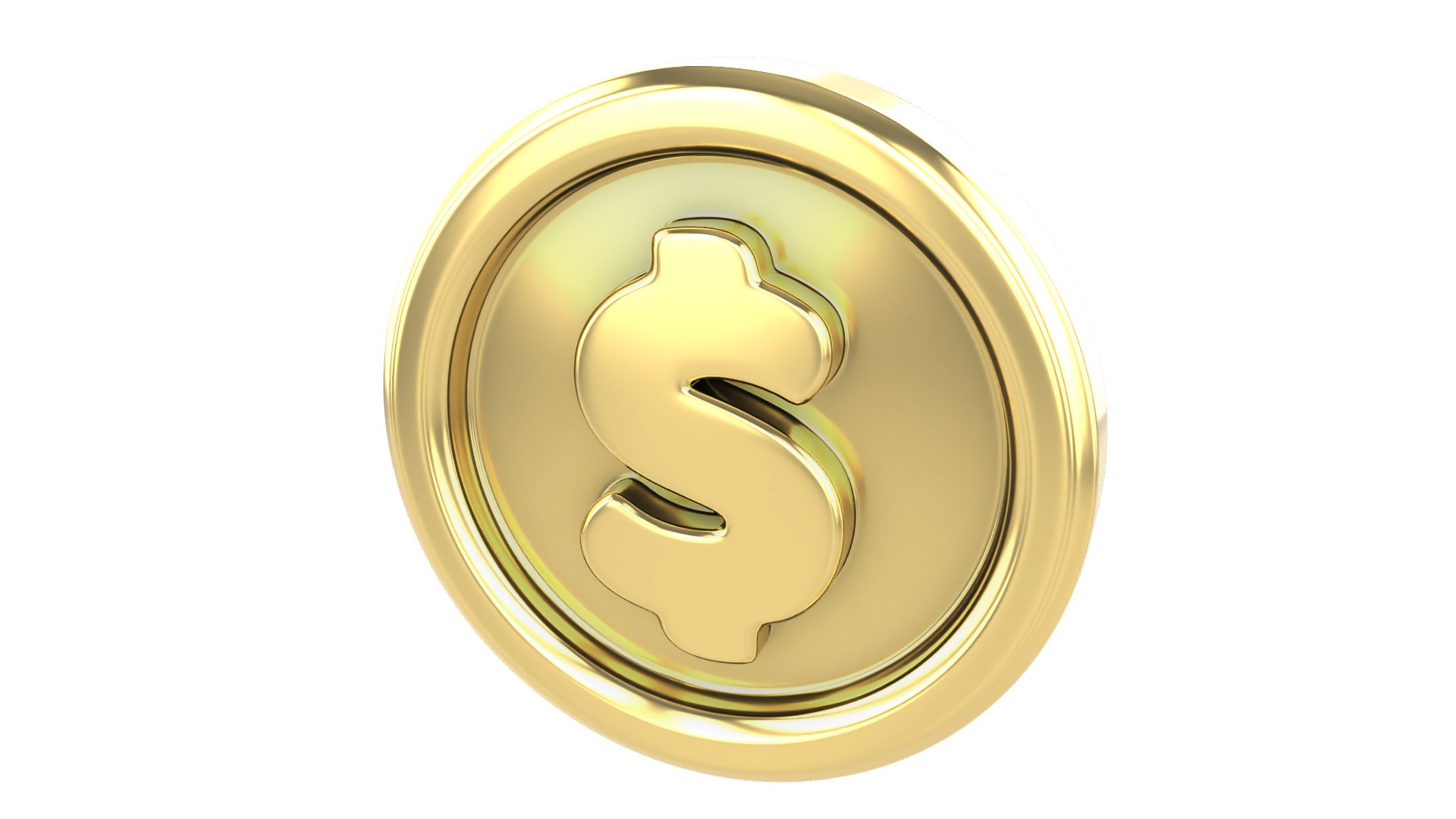 Cartoon Coin 3D Model - TurboSquid 2321752