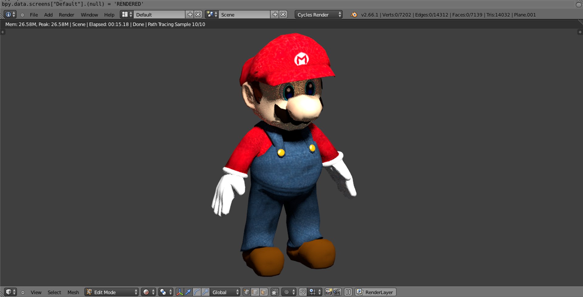 3d model mario