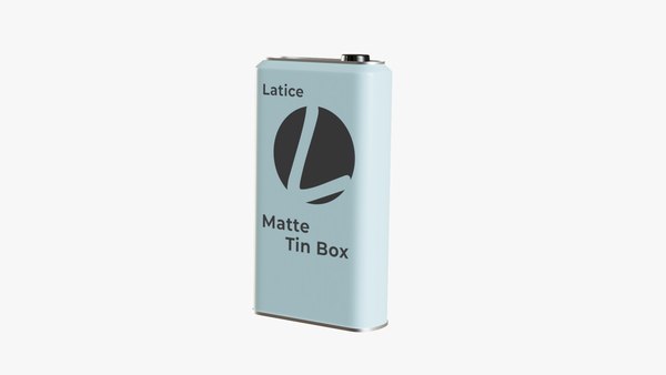 3D Matte Tin Box - TurboSquid 1815473