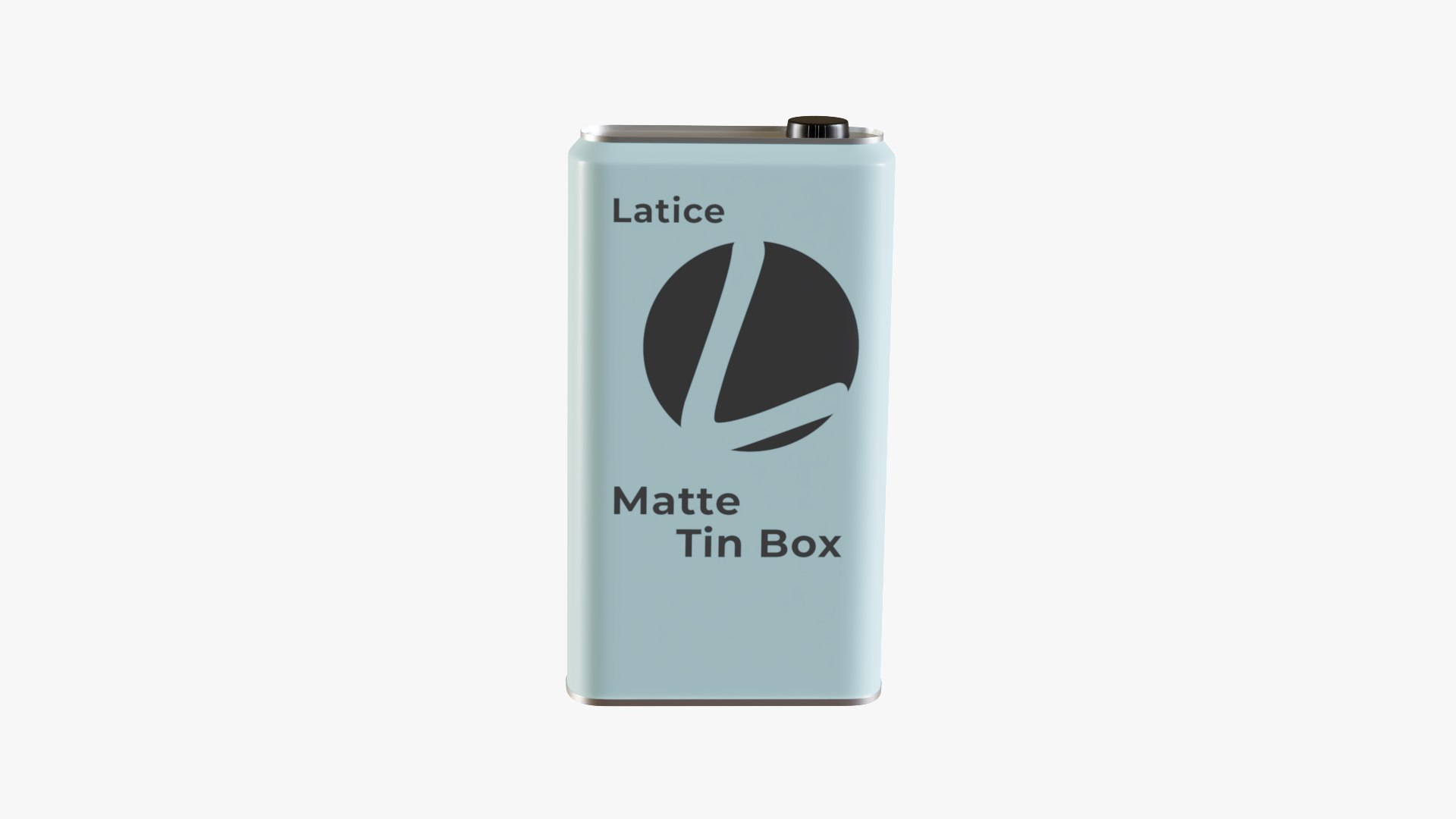 3D Matte Tin Box - TurboSquid 1815473