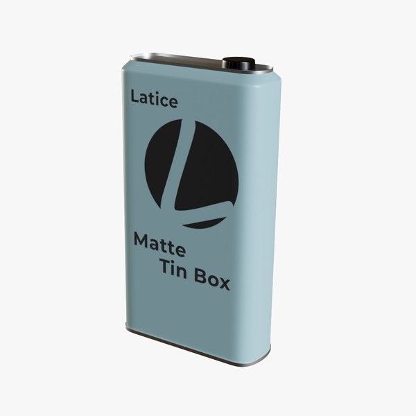 3D Matte Tin Box - TurboSquid 1815473