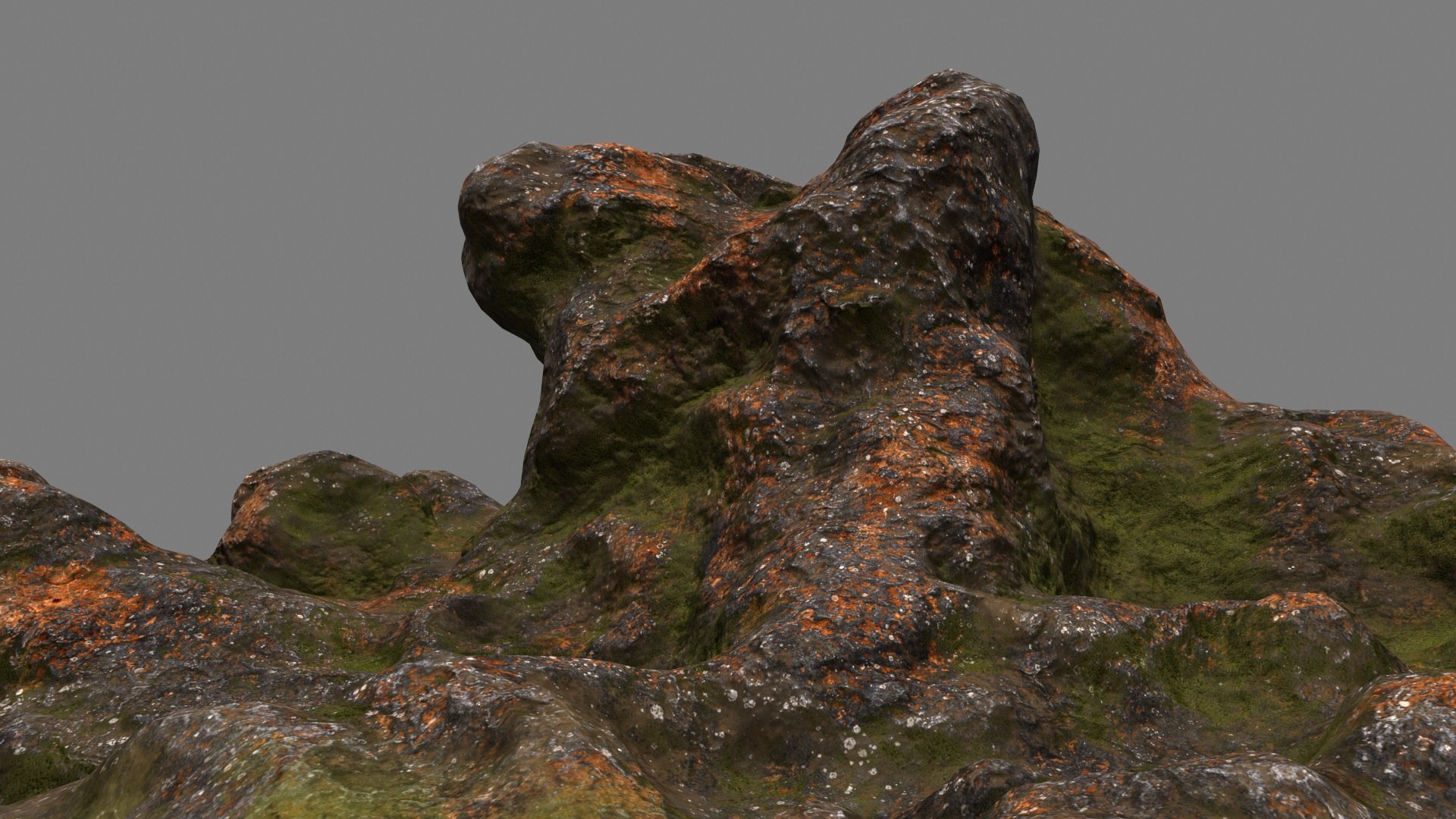 3d rock mount model