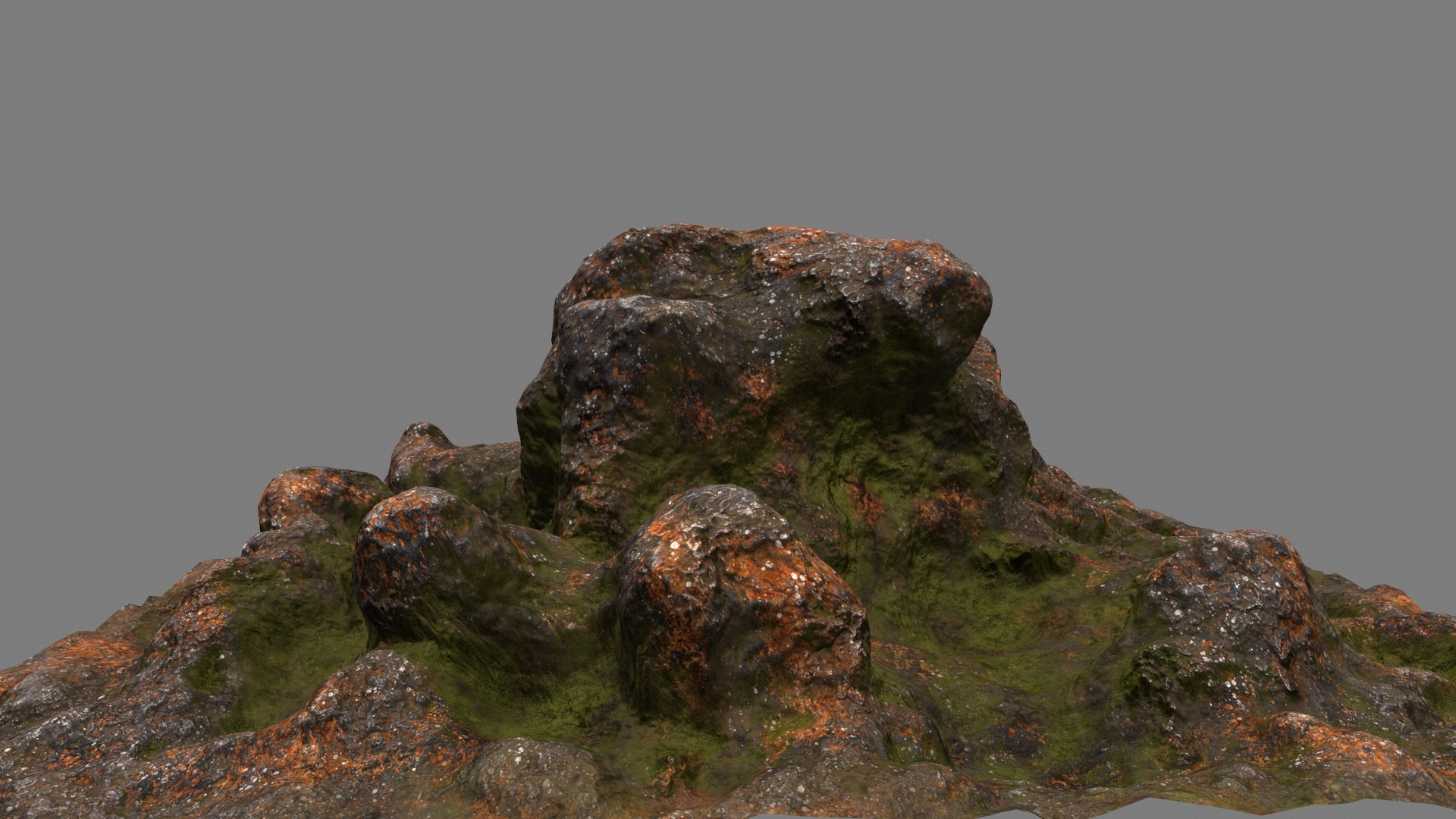 3d rock mount model