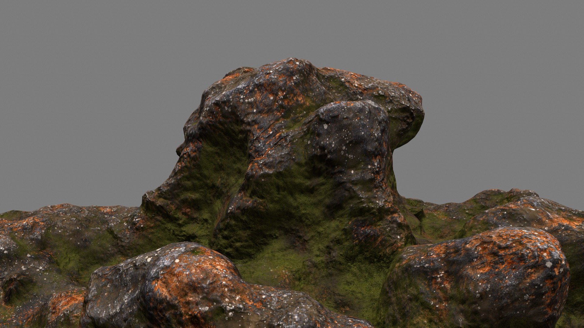 3d rock mount model