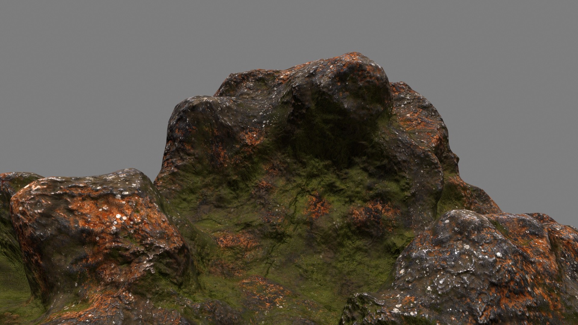 3d rock mount model
